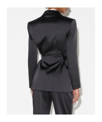 Elisabetta Franchi Belted Satin Jacket