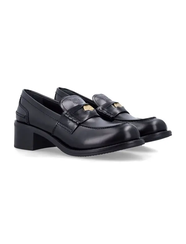 Miu Miu Leather Penny Loafers