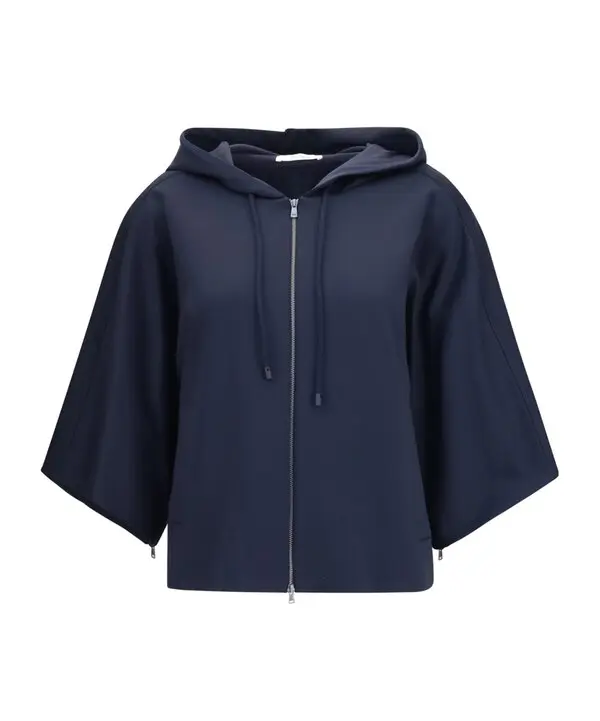 Max Mara Zip-up Flared-sleeve Hoodie