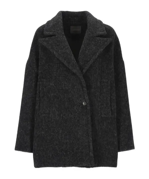 Lorena Antoniazzi Brushed Notched-lapel Coat - No