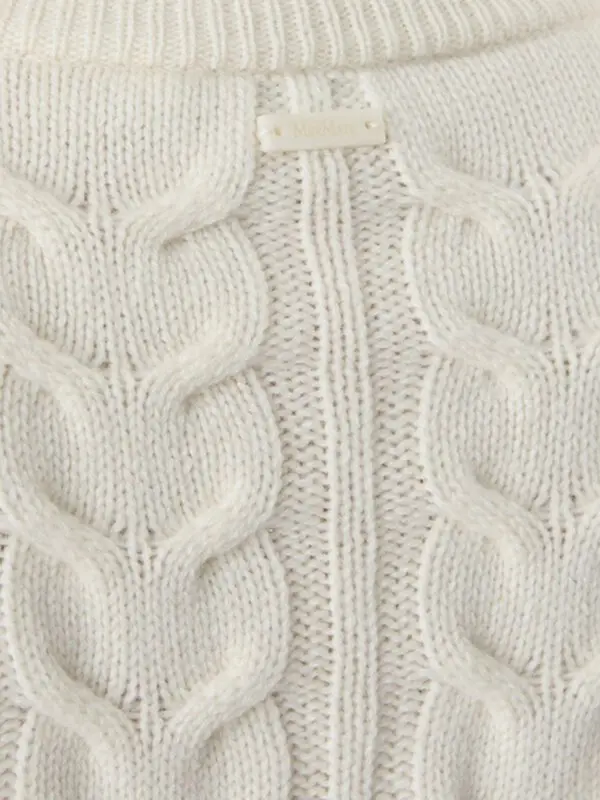 Max Mara Zip Detailed High Neck Jumper