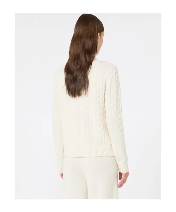 Max Mara Zip Detailed High Neck Jumper
