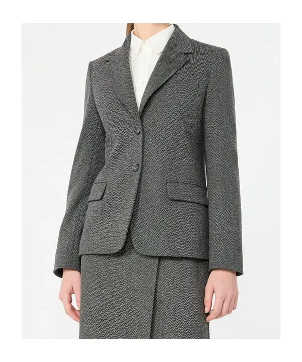 Max Mara Feroce Herringbone Blazer