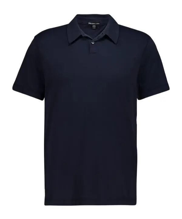JAMES PERSE Brushed Lotus Polo Shirt - Dark Blue