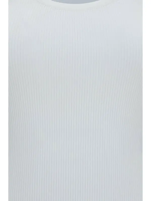 Max Mara Sleeveless Ribbed Jersey Tank Top