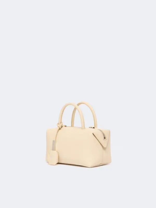 Max Mara Small Natural Leather Bowler Bag