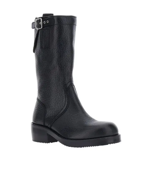 Dries Van Noten Buckled Biker Boots