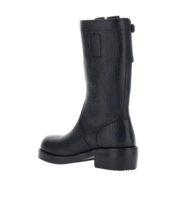 Dries Van Noten Buckled Biker Boots