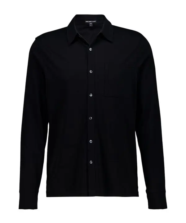 JAMES PERSE Clean Finish Jersey Shirt - Black