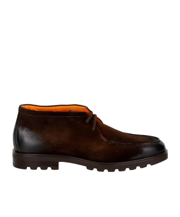 Santoni Rock Lace Up - Dark Brown