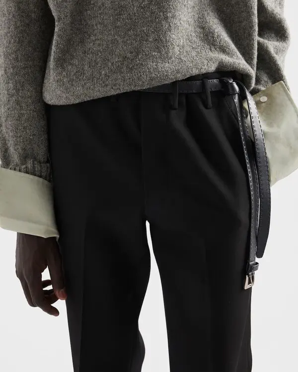 Prada Antiqued Leather Belt