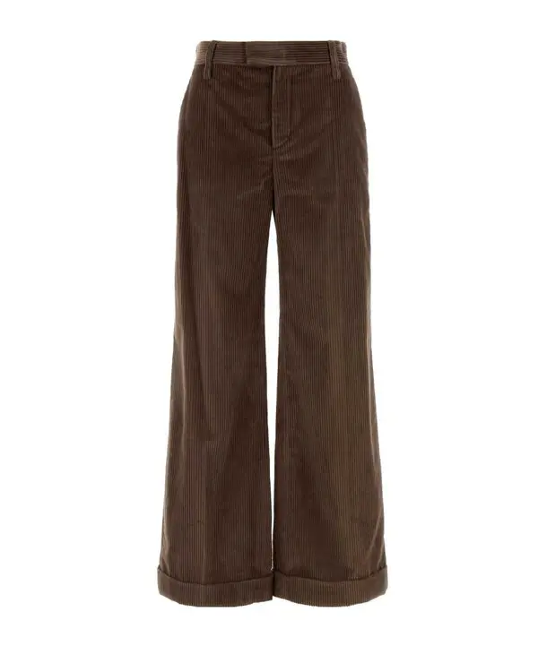 Brunello Cucinelli Casual Trousers With Belt Loops - Green
