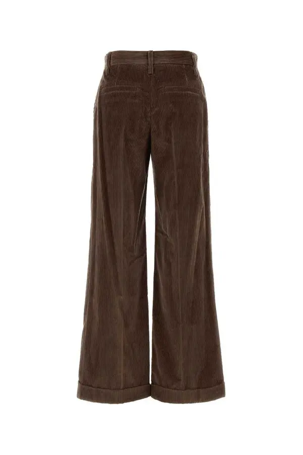 Brunello Cucinelli Corduroy Wide Leg Trousers