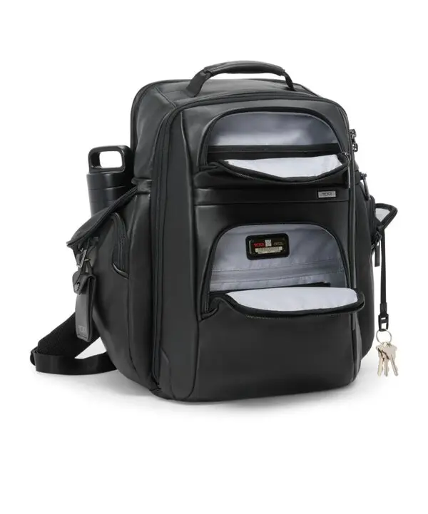 Tumi Leather Laptop Backpack