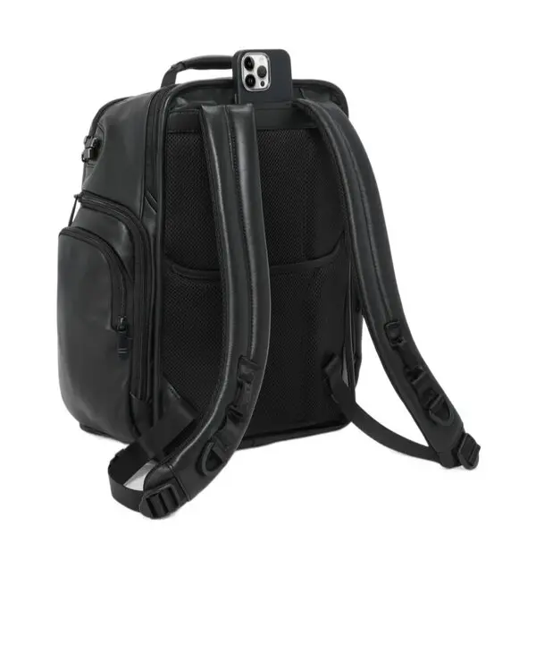 Tumi Leather Laptop Backpack