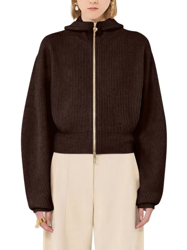 Sportmax Zip-up Ribbed-knit Cardigan - No