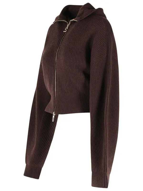 Sportmax Zip-up Ribbed-knit Cardigan