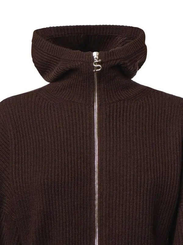 Sportmax Zip-up Ribbed-knit Cardigan