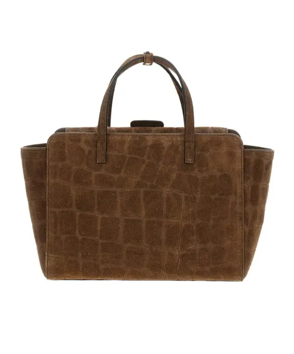 HIDESINS Embossed Top Handle Tote Bag - No