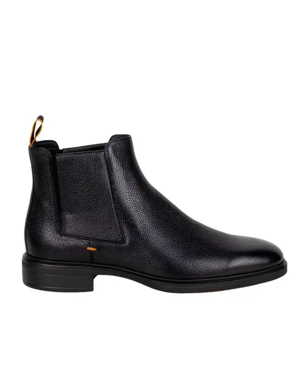 Santoni Easy Grained Leather Chelsea Boots