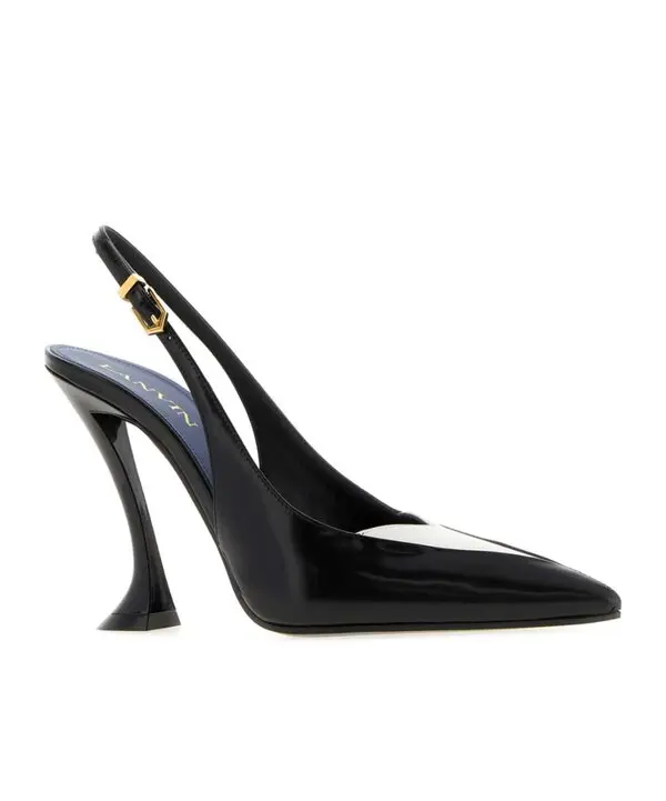 LANVIN Decollete Aperta Slingback Heeled Pumps