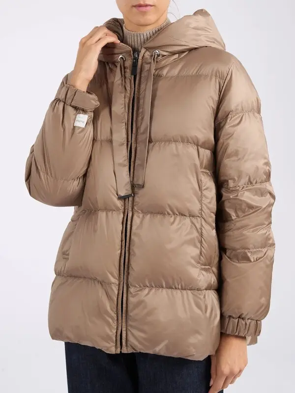Max Mara Seia Hooded Zip-up Jacket - Nude