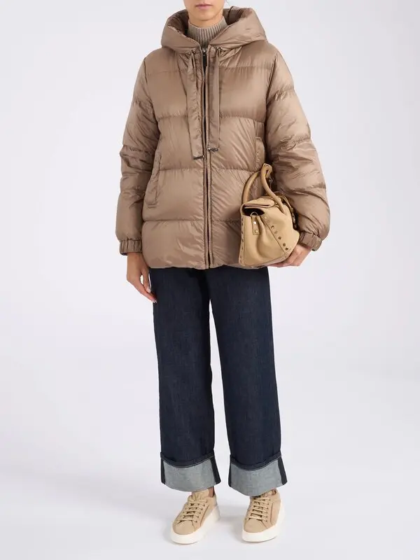 Max Mara Seia Hooded Zip-up Jacket - Nude