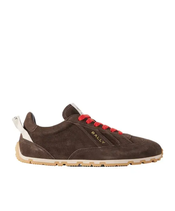 Bally Suede Sneakers With Grosgrain Trim - No