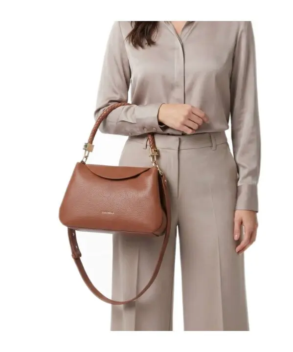COCCINELLE Tiggy Logo Stamp Small Shoulder Bag