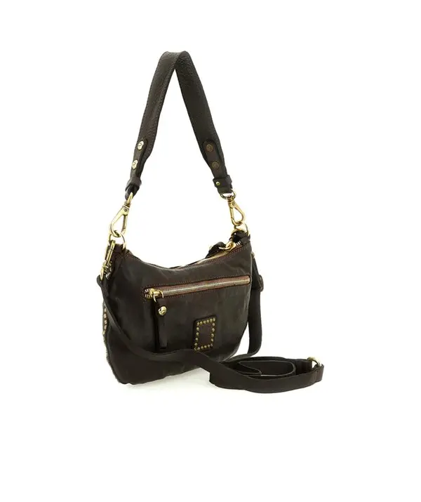 CAMPOMAGGI Zippered Shoulder Bag With Embellishments - No