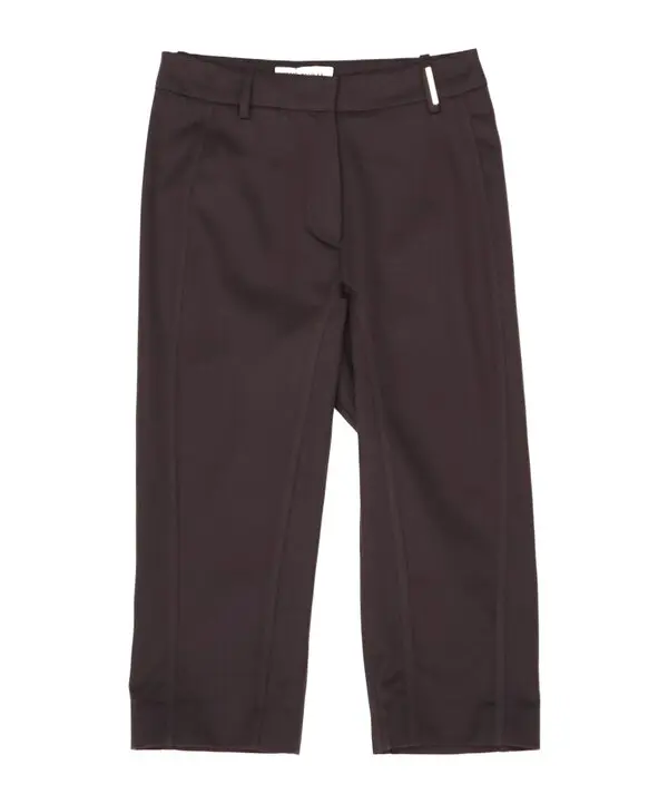 Attico High-waisted Cropped Straight-leg Pants - No