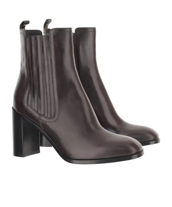 Sartore Round-toe High-heeled Ankle Boots