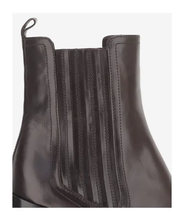 Sartore Round-toe High-heeled Ankle Boots