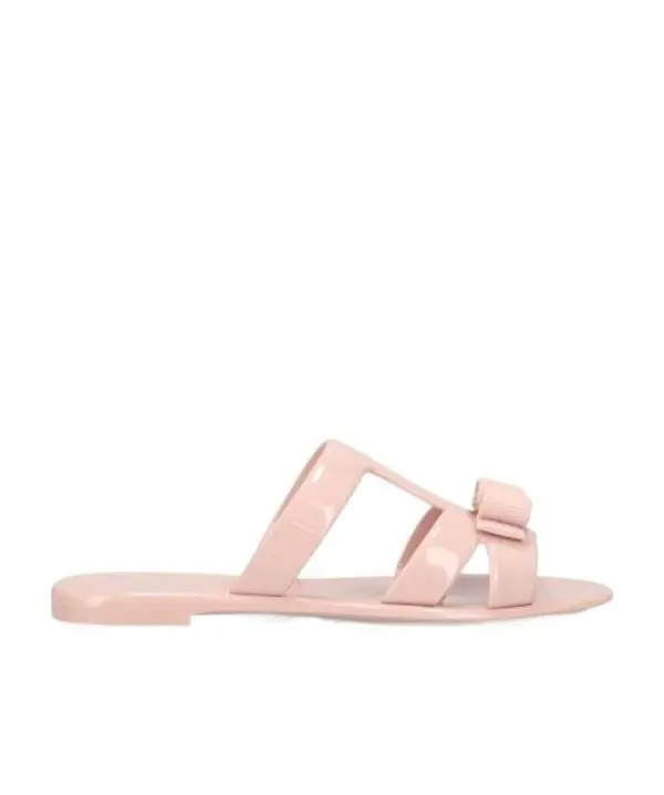 FERRAGAMO Logo Open-toed Sandals - Nude