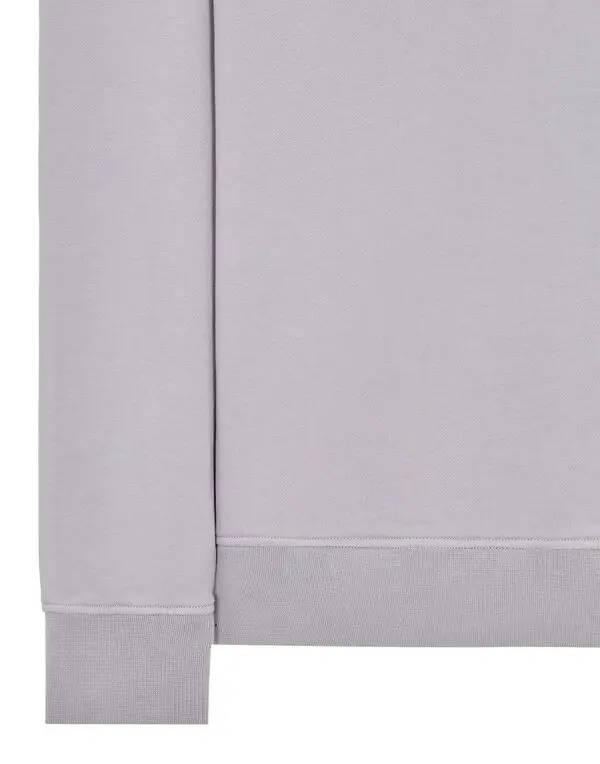 Stone Island Zip Collar Sweatshirt With Compass Badge