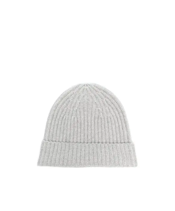 LISA YANG Martigny Ribbed Beanie - White