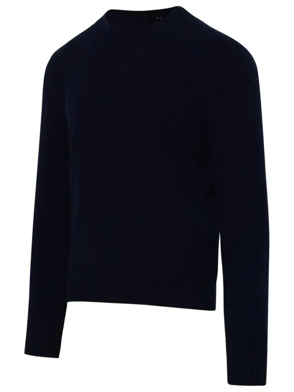 GRAN SASSO Crewneck Knitted Pullover - Black