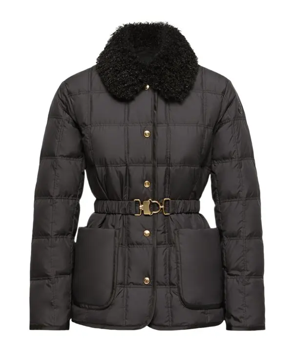 Moncler Cygnes Logo Patch Padded Jacket