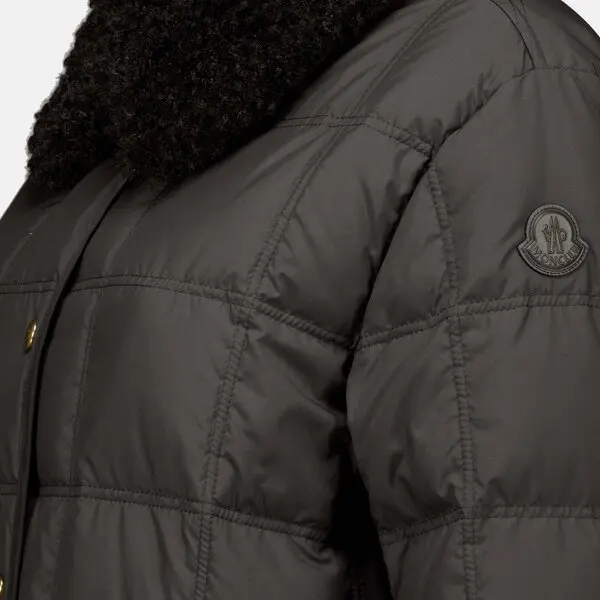 Moncler Cygnes Logo Patch Padded Jacket