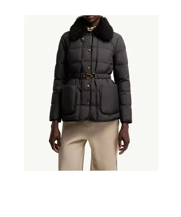 Moncler Cygnes Logo Patch Padded Jacket