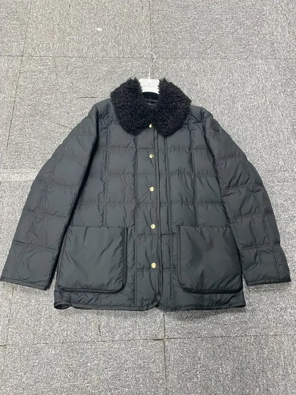 Moncler Cygnes Logo Patch Padded Jacket