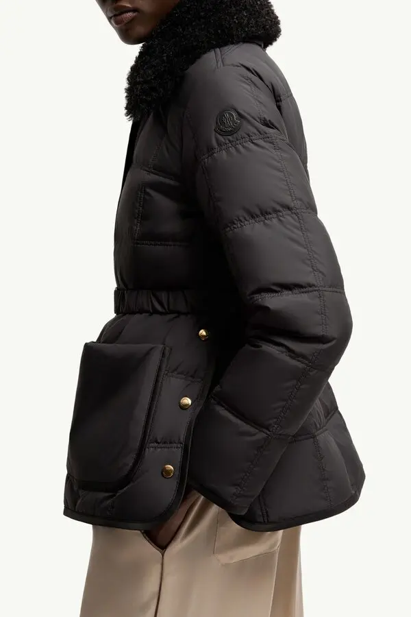 Moncler Cygnes Logo Patch Padded Jacket