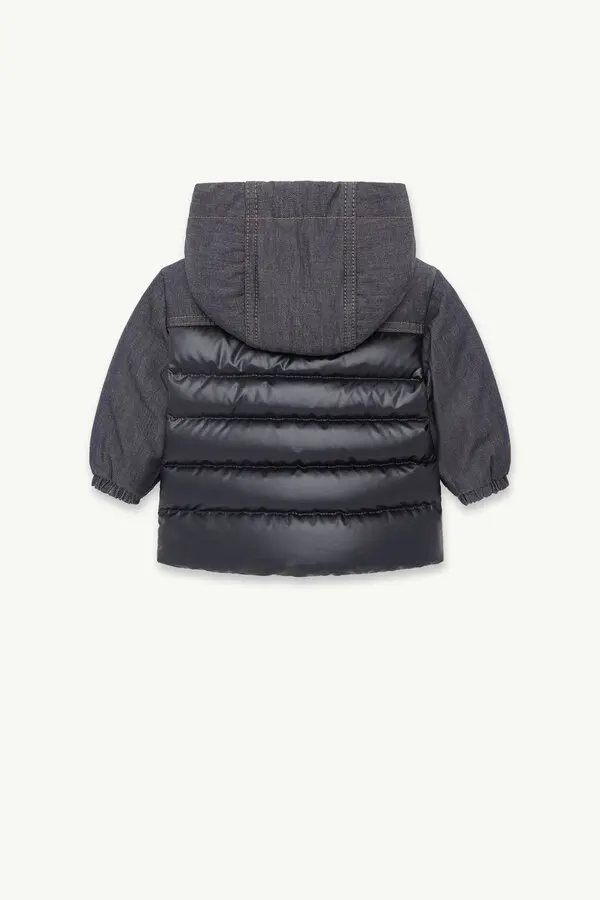 Moncler Alaric Denim Hooded Down Jacket