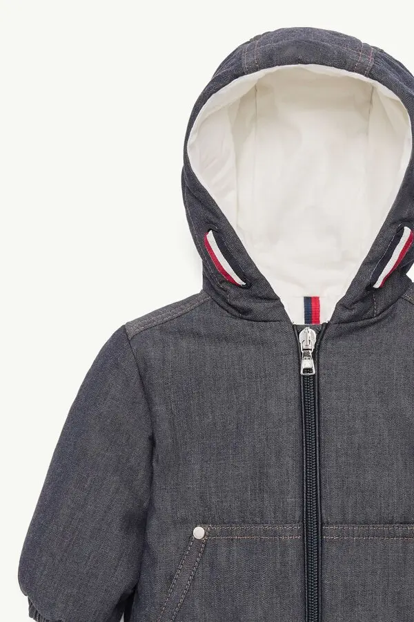 Moncler Alaric Denim Hooded Down Jacket