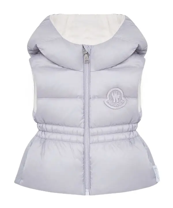 Moncler Una Hooded Down Vest - Lilac