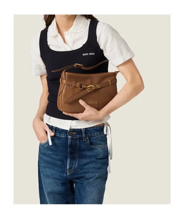 Miu Miu Aventure Nappa Leather Bag