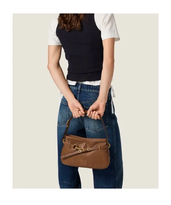 Miu Miu Aventure Nappa Leather Bag