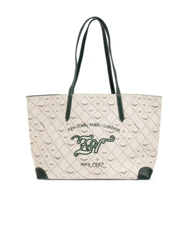 Zadig&Voltaire Z Shopper Monogram Tennis Bag - Cream