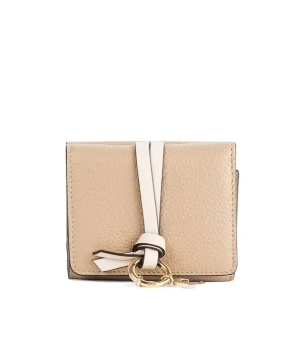 Chloé Small Alphabet Trifold Leather Wallet - No