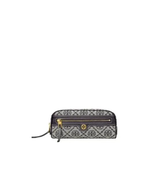 Tory Burch Jacquard Cosmetic Bag - Gray